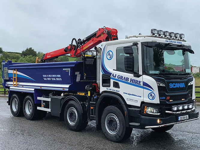 IrishTrucker - A landmark addition to AJ Grab Hire’s stunning fleet