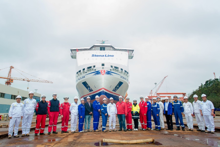 IrishTrucker - Stena Line marks significant milestone in build of new ...